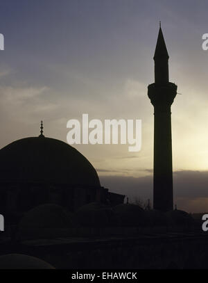 Syria. Aleppo. Mosque. Sunset. photo before Syrian Civil War Stock ...