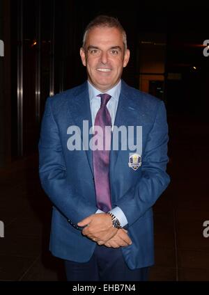 Celebrities at 'The Late Late Show' studios Featuring: Paul McGinley ...