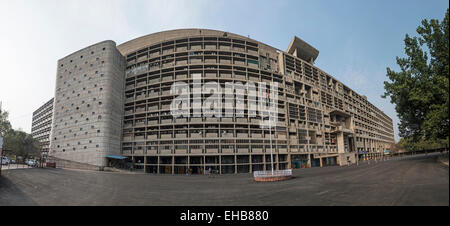 Le Corbusier's Secretariat building in Chandigarh, India Stock Photo ...