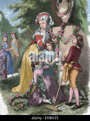 Marie -Antoinette, Queen of France, and her children: Louis-Joseph ...