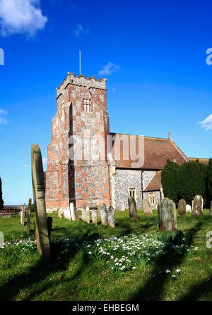 A view of the parish church of All Saints at Wheatacre, Norfolk ...
