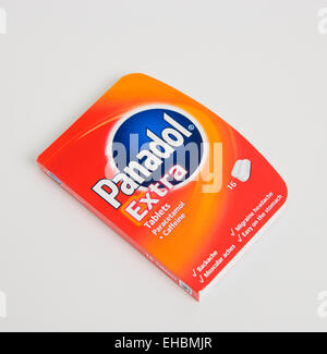 Packet of Panadol Extra Advance Tablets on a white background Stock ...