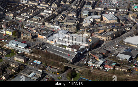 aerial view of Nelson town centre, Lancashire Stock Photo - Alamy