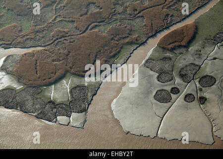 aerial view of Whitton Island in the River Humber Estuary Stock Photo ...