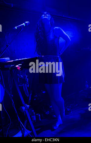 The Norwegian indie pop band Team Me performs a live concert at the ...