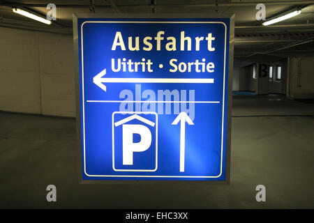 Ausfahrt sign exit sign in german language Lauterbrunnen Switzerland ...