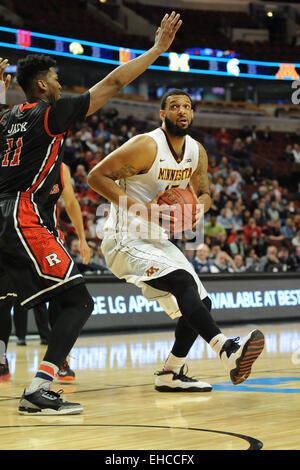 Minnesota forward Maurice Walker (15) reacts after a teammate made a ...