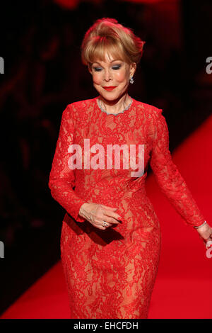 Barbara Eden walks the runway at the Go Red For Women Red Dress ...