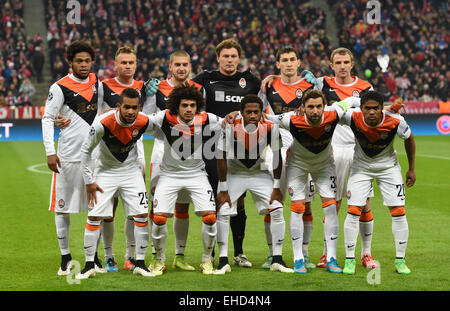 MUNICH, GERMANY - starting 11 bayern Munich during the UWCL match ...