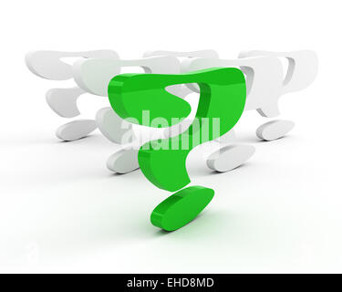Leadership and question mark Stock Photo - Alamy