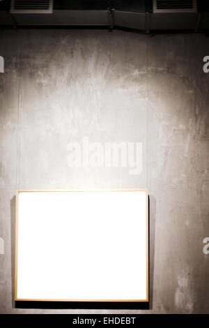 Picture on grey wall Stock Photo - Alamy