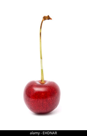Beautiful red cherry isolated on white background Stock Photo - Alamy