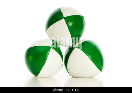 Green stress balls isolated on the white Stock Photo - Alamy