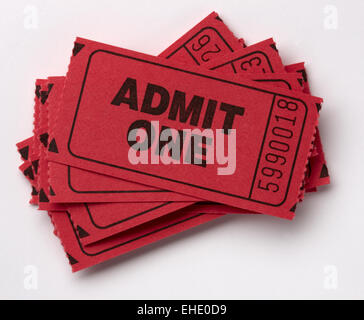 Admit one tickets Stock Photo - Alamy