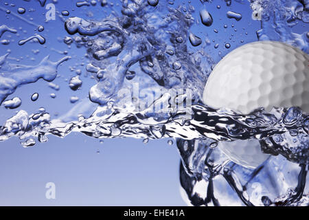 Golf Ball Splashing Into Water Stock Photo - Alamy