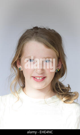 A 10-year-old smiling pretty boy and his parents in double exposure ...