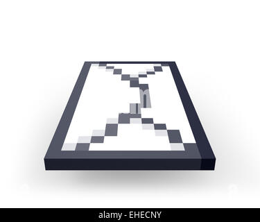 e-mail 3d icon - pixelated envelope Stock Photo - Alamy
