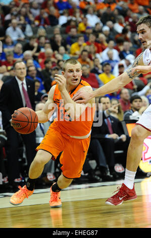 Oklahoma State guard Phil Forte (13) shoots as Maryland forward ...