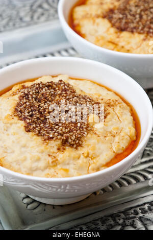 Hummus - Chickpeas Puree Stock Photo - Alamy