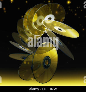 Digital visualization of compact discs Stock Photo - Alamy