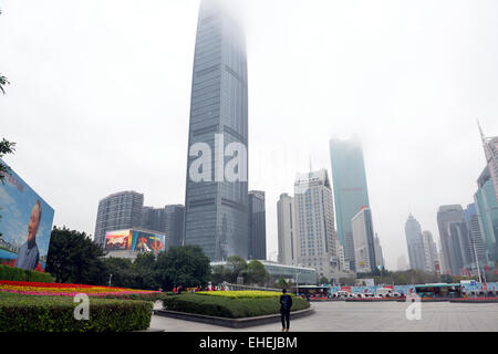 Skyscraper KK100 in Shenzhen, China Stock Photo - Alamy