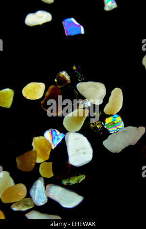 quartz grains of sand microscope polarization sands sand quartz grains ...