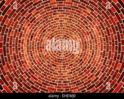 A circular brick pattern background texture Stock Photo - Alamy
