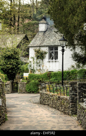 View on Dove Cottage, once the home of the poet William Wordsworth ...