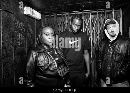 Portrait of Warrior Queen Flowdan and The Bug in London Stock Photo - Alamy