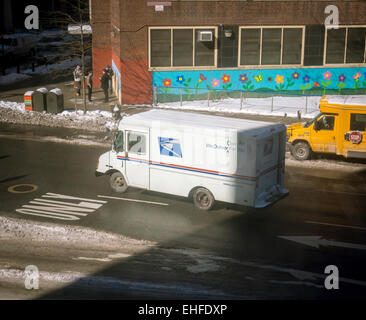 Grumman LLV (Long Life Vehicle) mail trucks parked at the post office ...