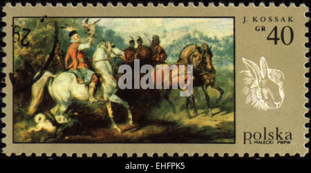 POLAND - CIRCA 1970: a stamp printed in the Poland shows View of Lodz ...