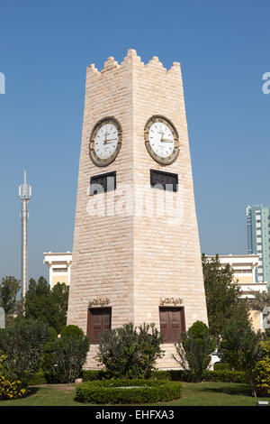 Clock tower roundabout in Kuwait City Stock Photo - Alamy
