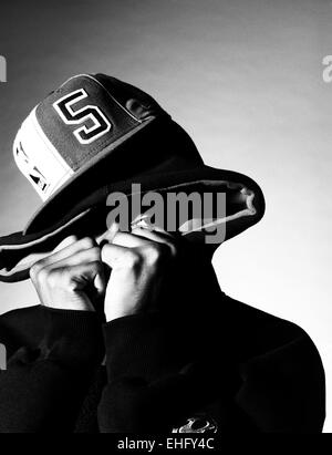 Dizzee Rascal black and white close-up portrait Stock Photo - Alamy