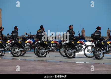 Rocam (motor cycle) police officers line up in Recife, Brazil Stock ...