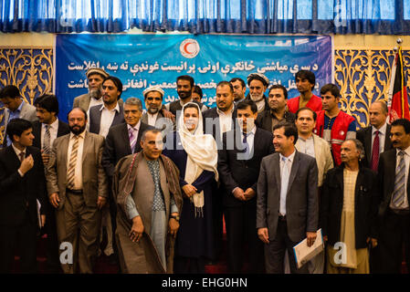 Portrait of Fatima Gailani, president of Afghan Red Crescent Society ...