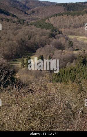 View into the Selke Valley Stock Photo - Alamy