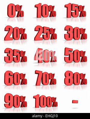 Red Percent Tags Stock Photo - Alamy