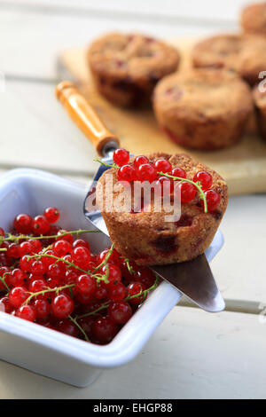 Red currants muffins Stock Photo - Alamy