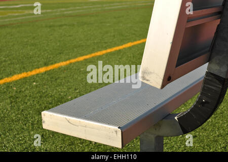 Bench on the Sideline of a Football Field Stock Photo - Alamy