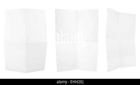 Set of folded A4 paper sheets Stock Photo - Alamy