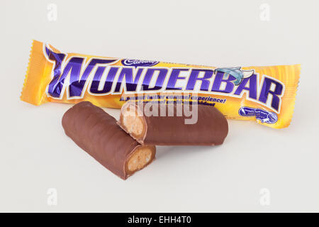 A Cadbury Wunderbar chocolate bar, which is sold in Canada and Germany ...