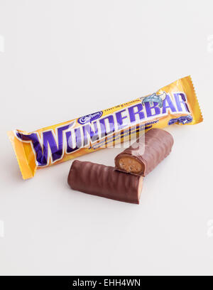 A Cadbury Wunderbar chocolate bar, which is sold in Canada and Germany ...
