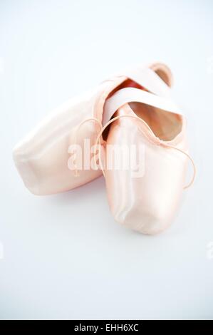 Ballet Point Shoes or Slippers Stock Photo - Alamy