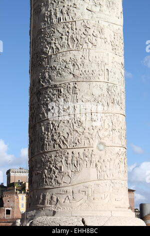 Details of the Trajan Forum and ruins symbol of the ancient Roman ...