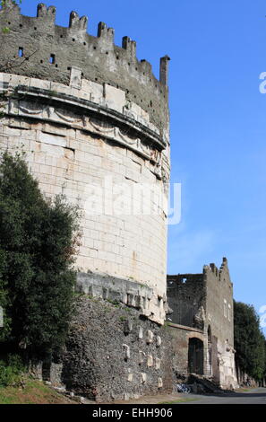 The Mausoleum of Cecilia Metella, an ancient Roman tomb, located on the ...