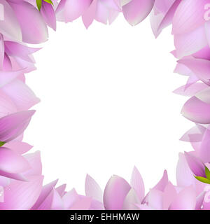 Purple magnolia blossom soft pink tones hand painted watercolor ...