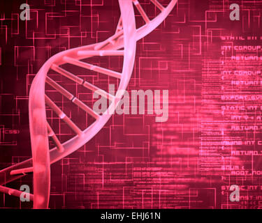 Pink DNA Helix Stock Photo - Alamy