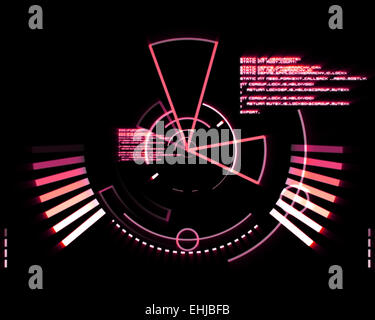 Abstract pink radar Stock Photo - Alamy