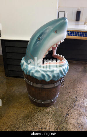Fish shaped waste bin Stock Photo - Alamy