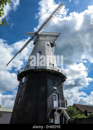 Period weatherboard house, High Street, Biddenden, Kent, England ...